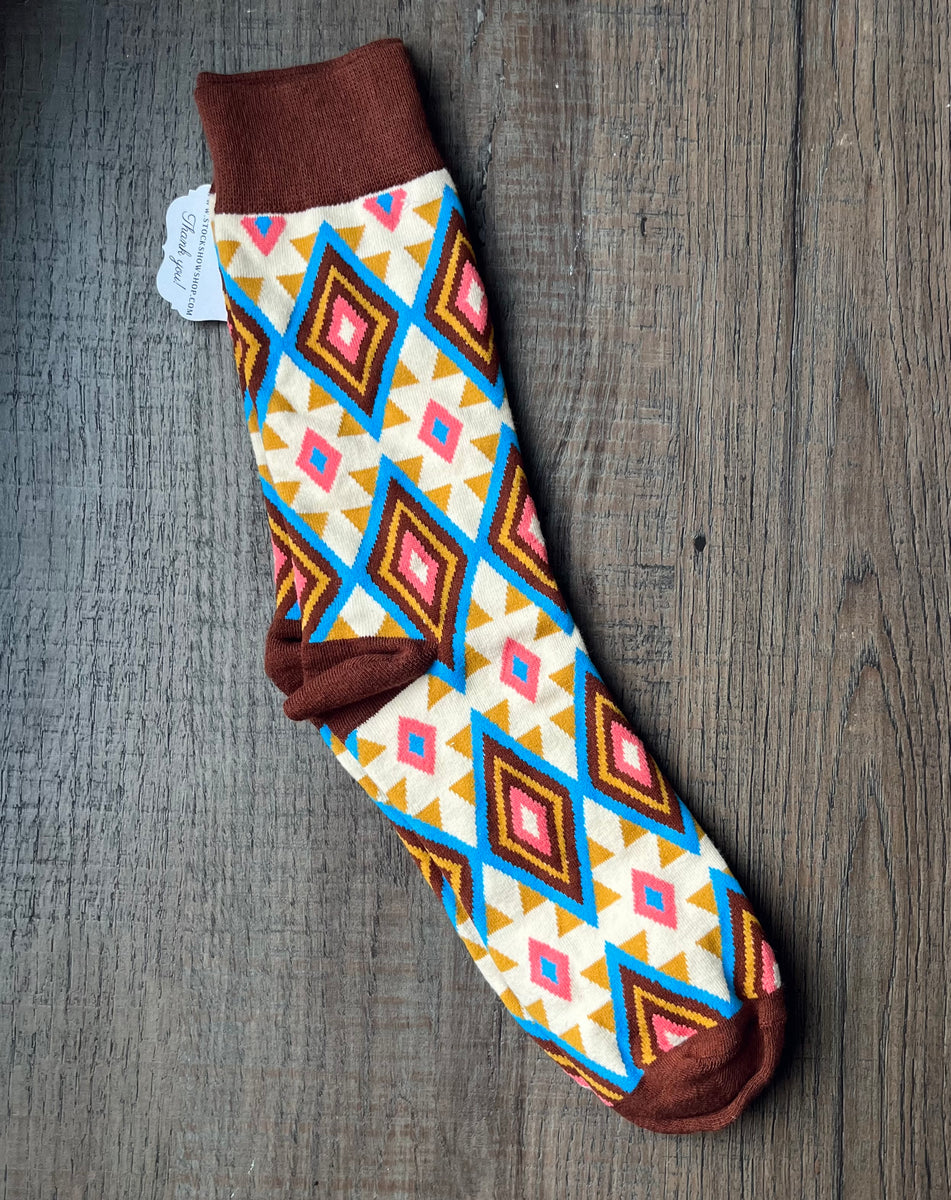 Aztec Socks- universal sizing – Stock Show Shop