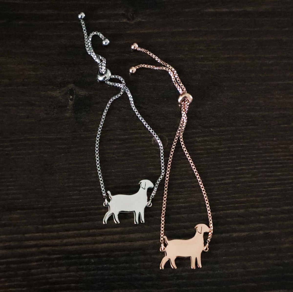 Boer Goat Bracelet - Stainless Steel Adjustable Bracelet – Stock Show Shop
